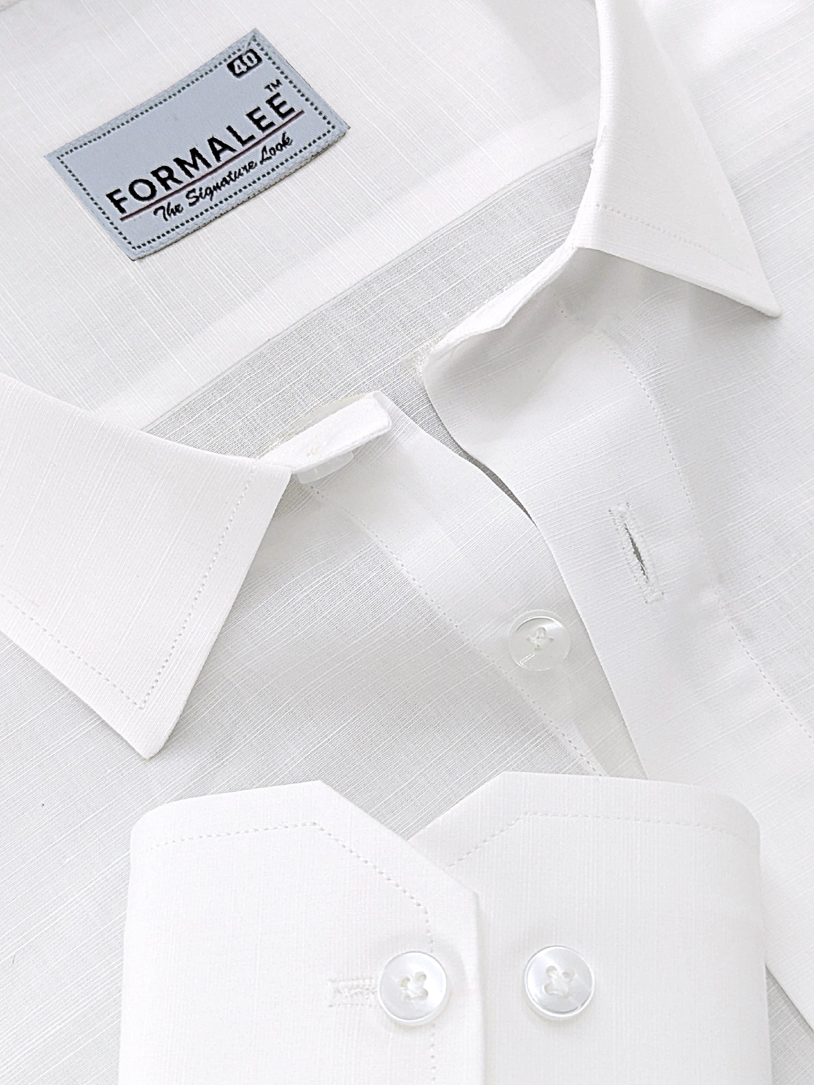 Imperium Premium Cotton Classic White Formal Shirt – Formalee | The ...